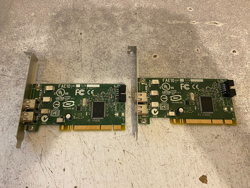 Lot 2 Dell H924H 1394 Dual Port FireWire Full Height PCI Cards FAE10 ...