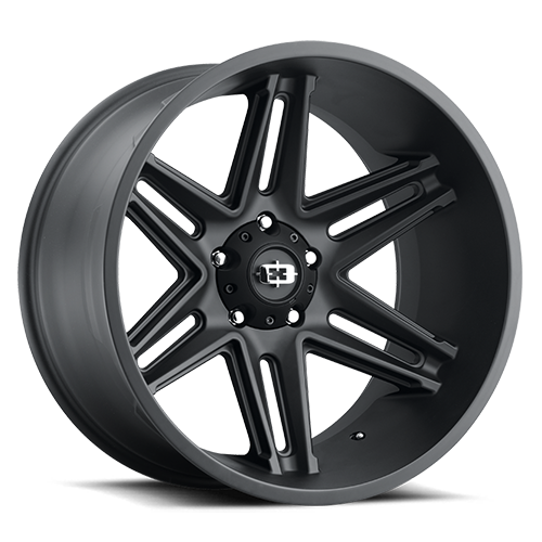 1 New 22x10 Vision 363 Razor Satin Black 6x139.7 6x5.5 ET-19 Wheel Rim ...