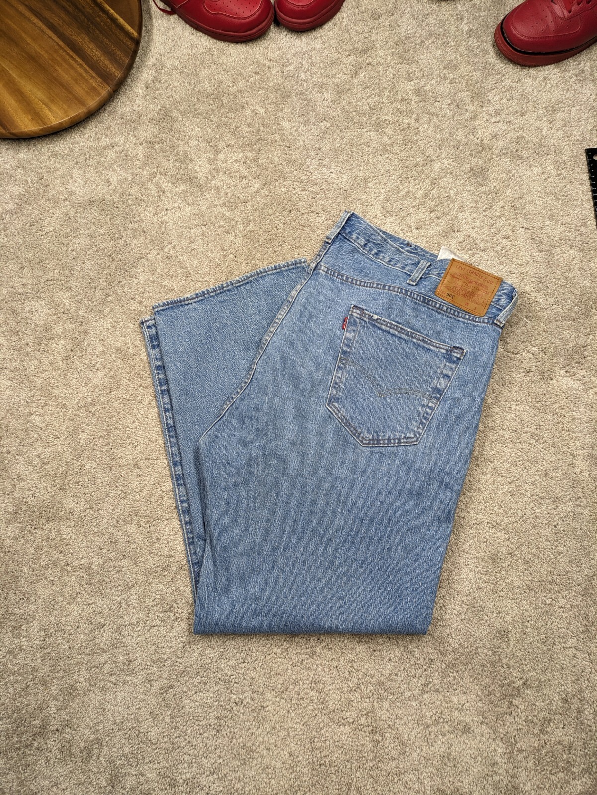 Levis 501 XX Big E Mens Jean Button Fly 48x32 Stretch… - Gem