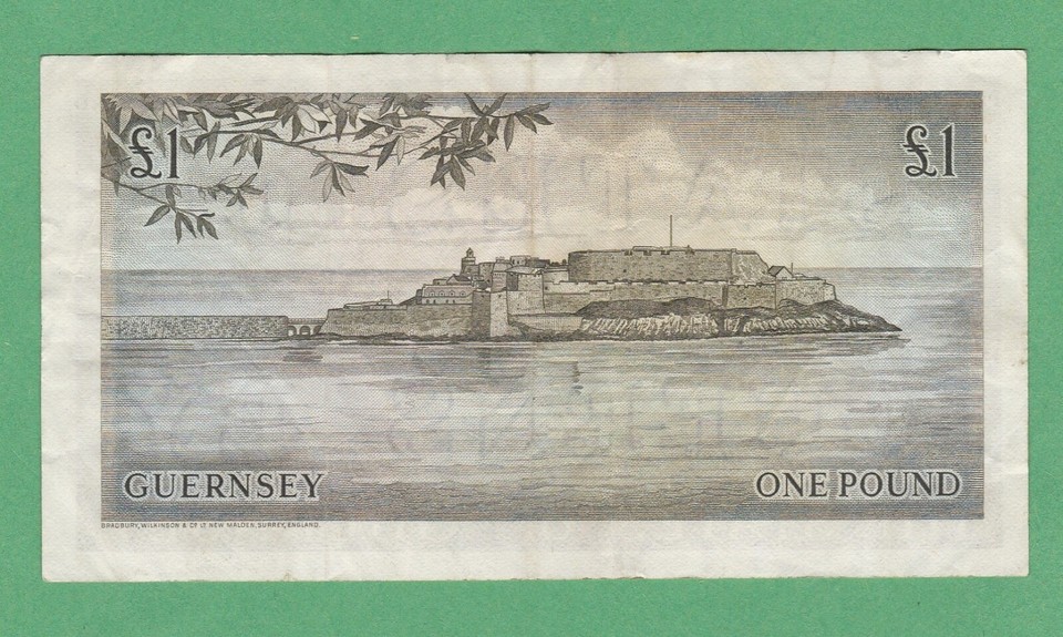 Guernsey 1 Pound Note P-45a VERY FINE | eBay