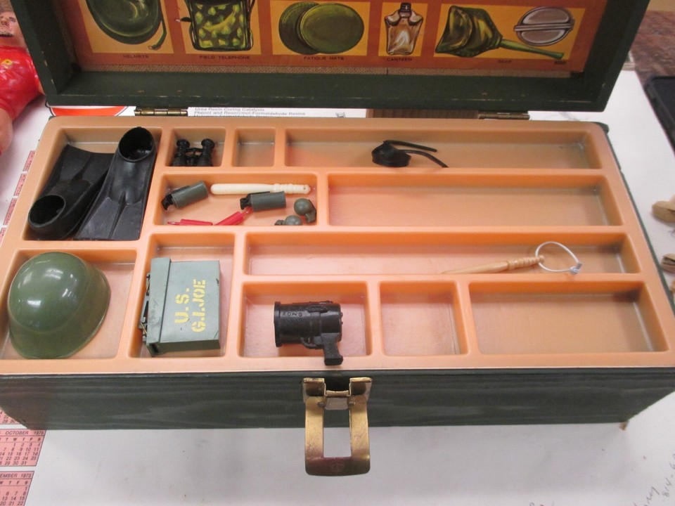 GI Joe 1964 Wooden Footlocker Lot | eBay