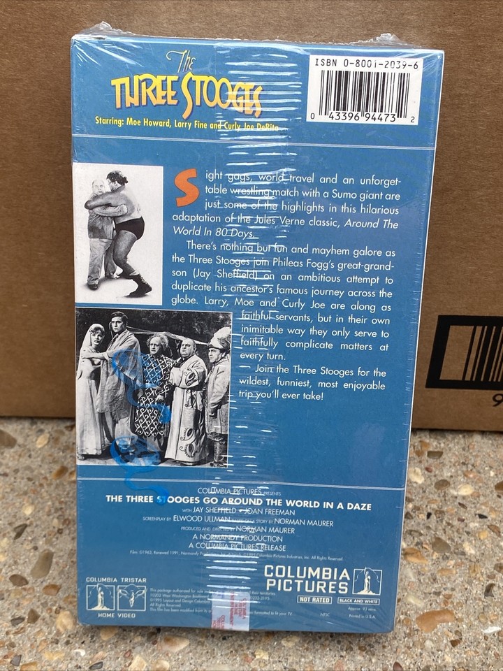 The Three Stooges Go Around The World InA Daze VHS New Sealed ...