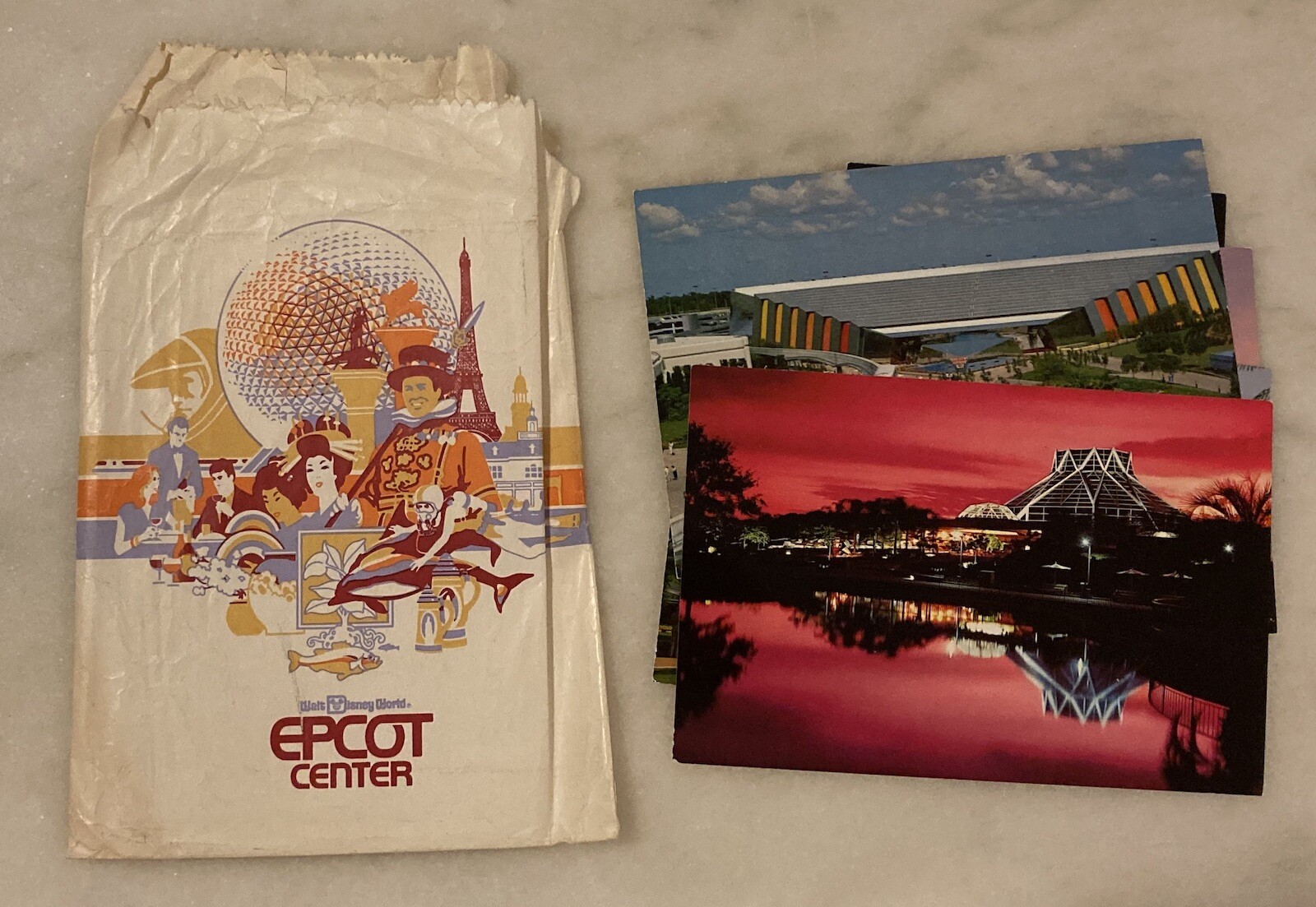 1982 Epcot Center Postcards; Walt Disney World; Lot of 5 NEW Plus ...