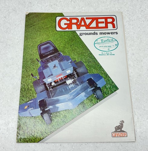 Vintage Grazer Mowers Brochure 1980s | eBay