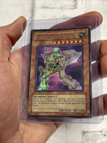 Elemental Hero Bladedge YSD-EN019 Ultra Rare 1st Edition Holo Yu-Gi-Oh ...