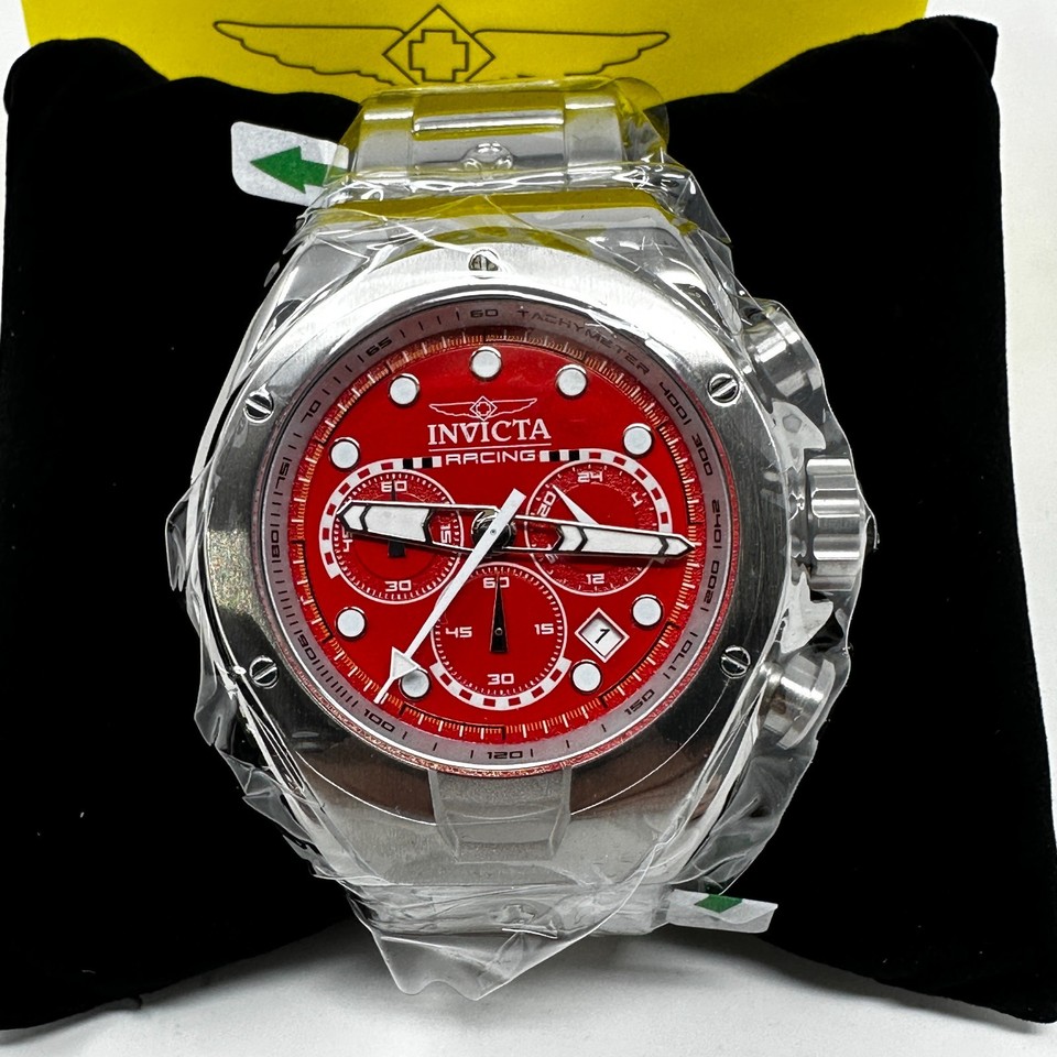 Invicta Racing Men’s 48mm Stainless Steel Watch 47744 – New | eBay