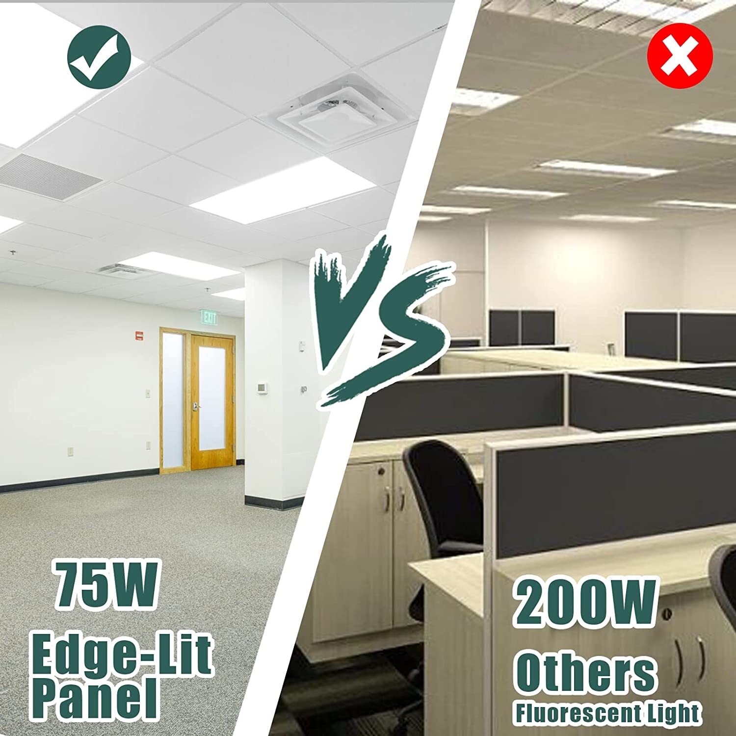 LED Ceiling Light 2x2ft # 2x4ft LED Dimmable Flat Panel Light Recessed ...