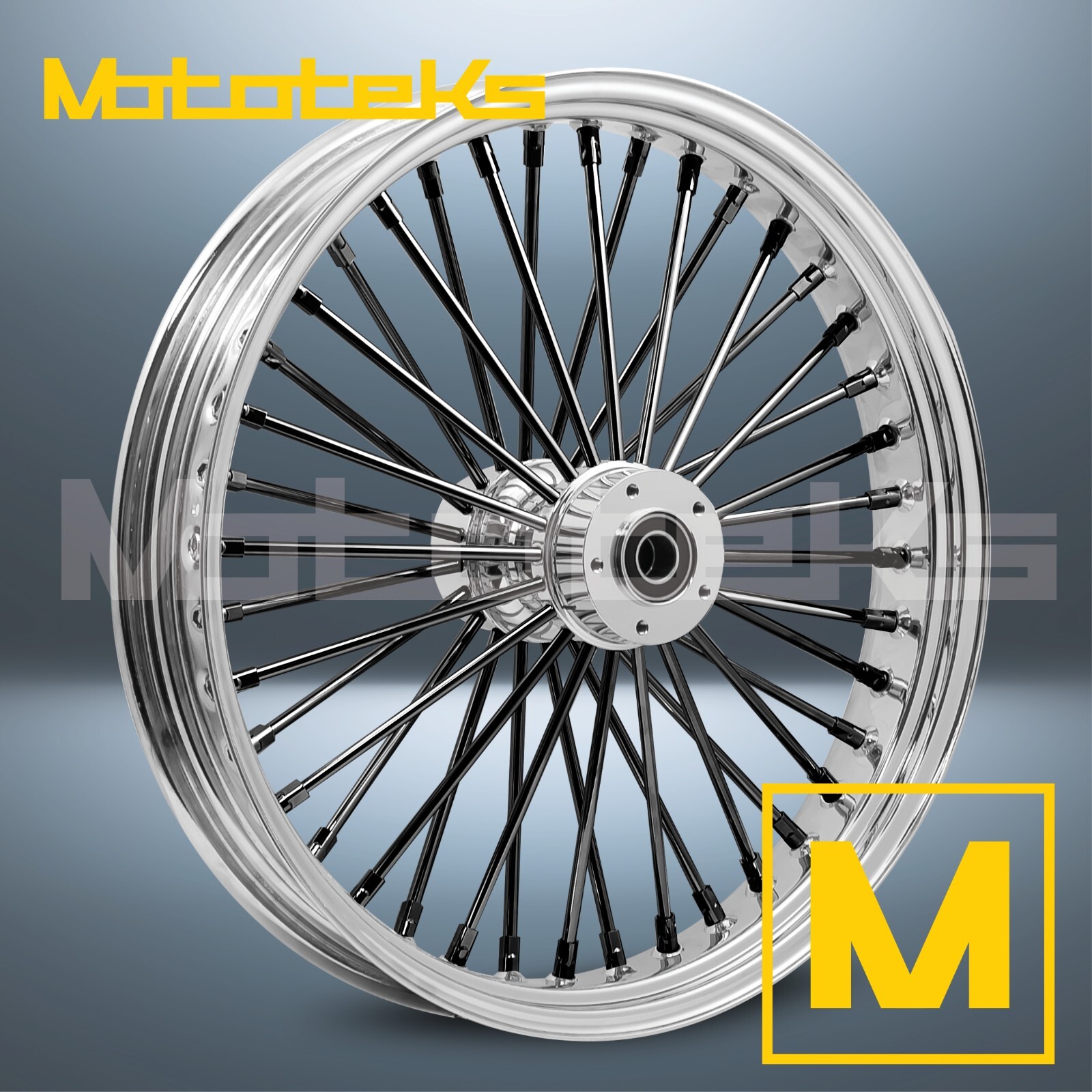 23" 23X3.5 FAT SPOKE WHEEL 40 STAINLESS SPOKES FOR HARLEY SOFTAIL ...