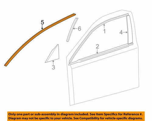 75986-76011 Toyota Stripe, front door outside, lh 7598676011, New ...