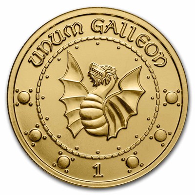Harry Potter 1 oz Gold Currency: Gringotts Galleon Round | eBay