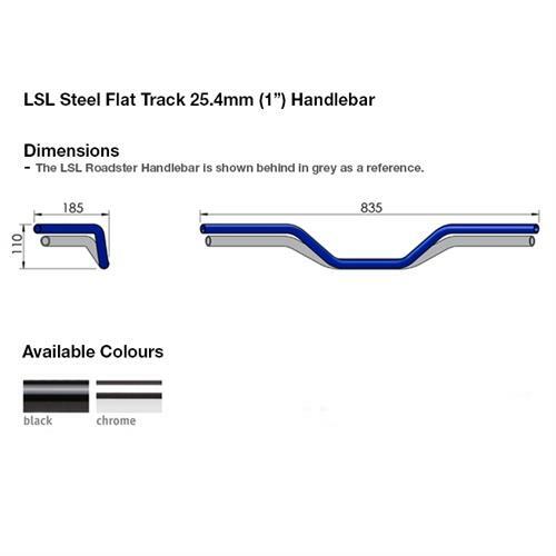 LSL Flat Track Inch Handlebar Chrome Steel Triumph Rocket III 2018 | eBay