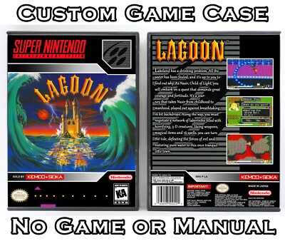 Lagoon - Super Nintendo SNES Custom Case *NO GAME* | eBay