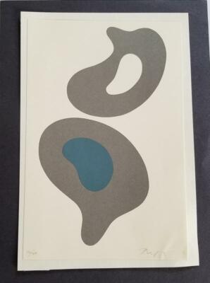 Jean Arp " Configuration " Mounted off-set Color Lithograph 7.5"x10.5 ...