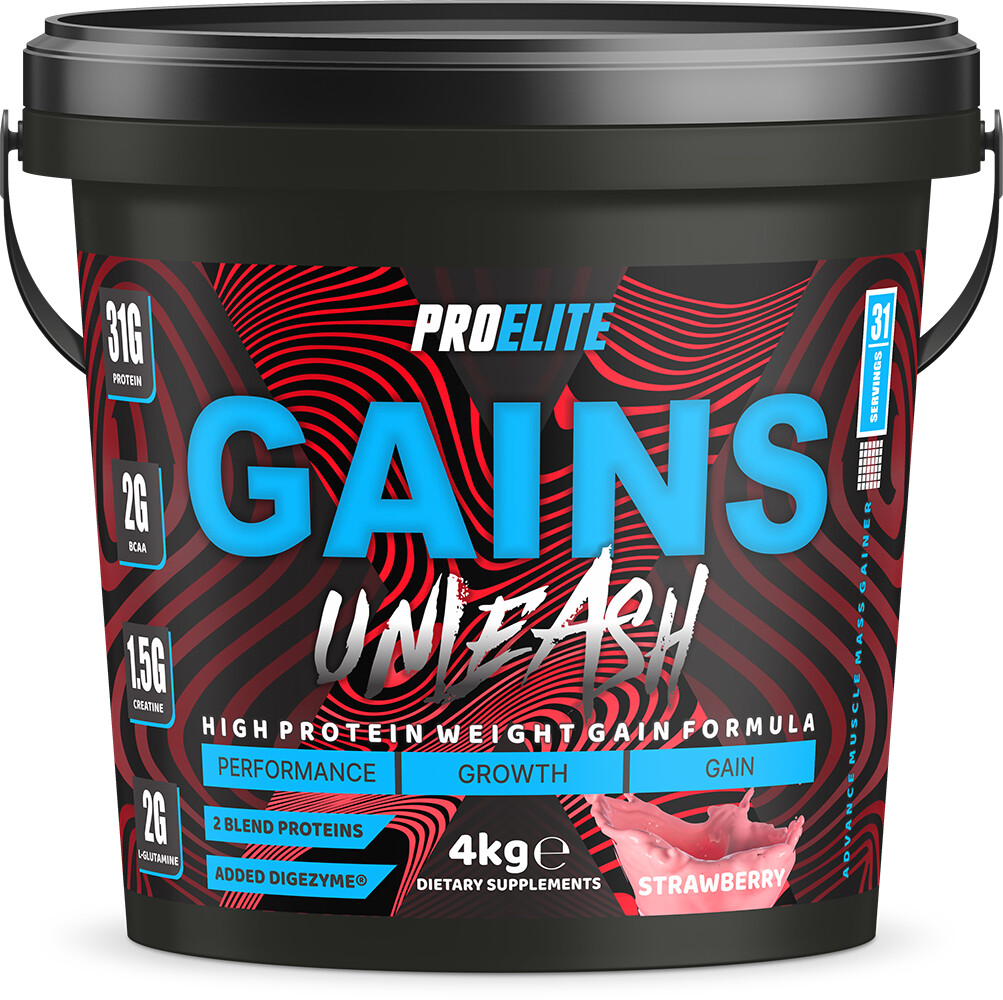 PROELITE Serious Gains Weight Gainer 4kg Muscle Mass Gain Protein ...