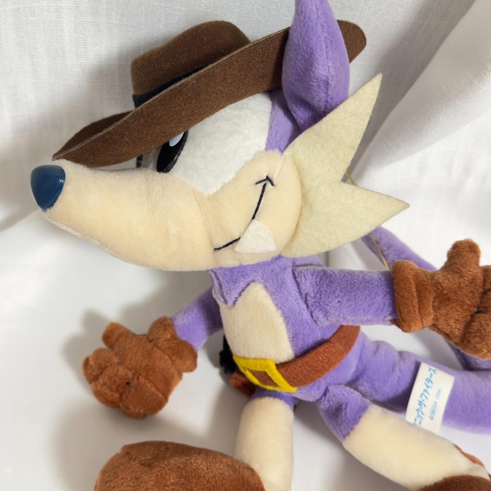 1997 Sonic The Fighters Fang the Sniper Plush doll SEGA Sonic the ...