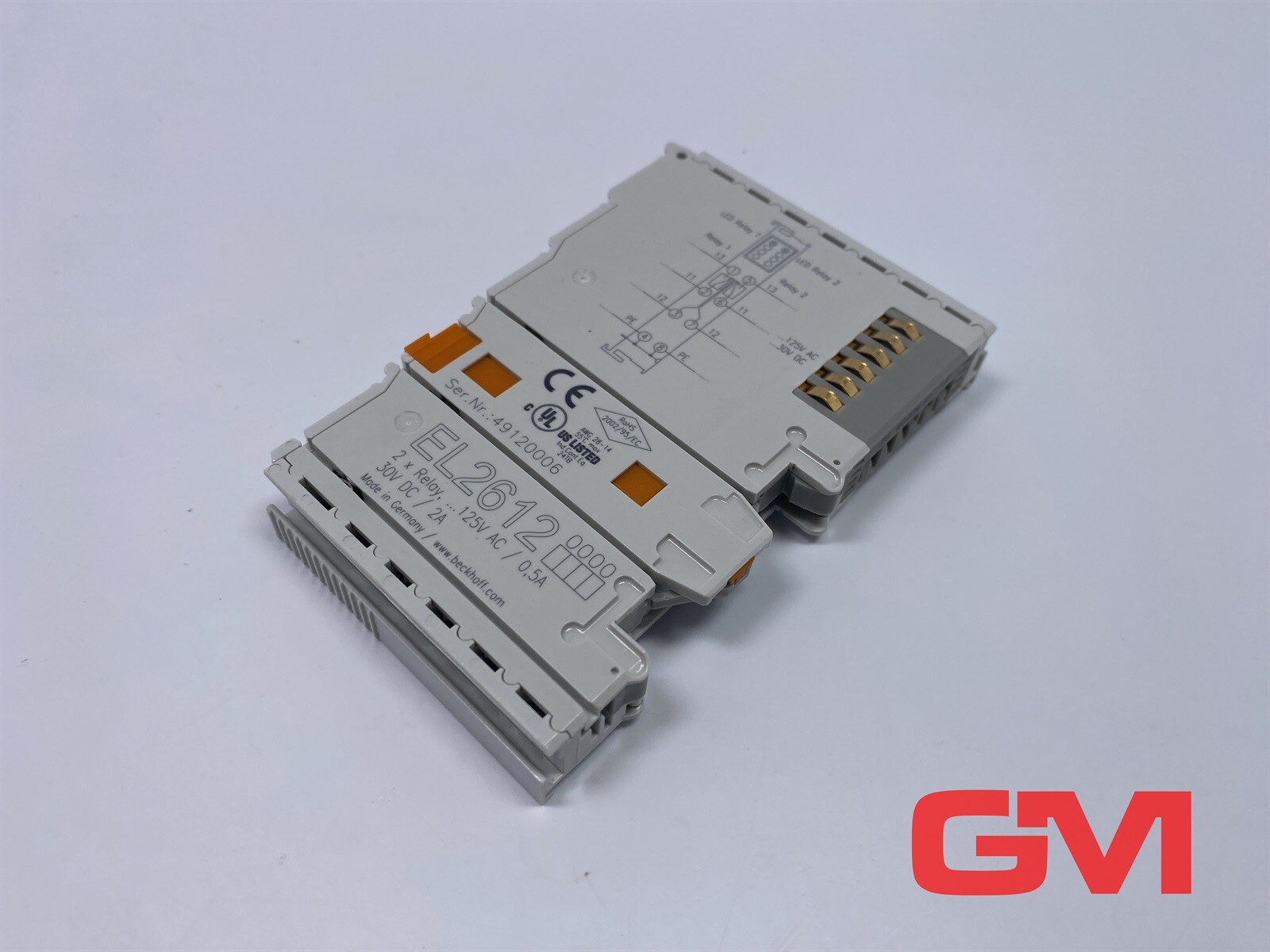 Beckhoff 2-Channel Relay Output EL2612 125 V AC 30 V DC | eBay