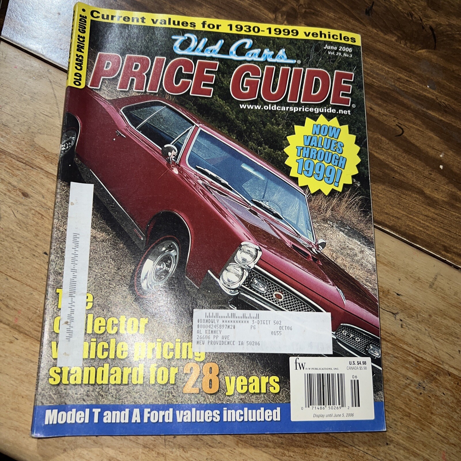 Old cars price guide magazine June 2006 | eBay