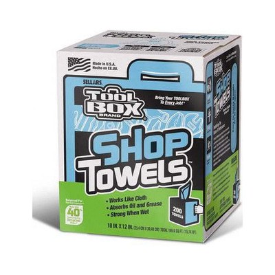 200 Count TOOLBOX Blue Shop Towels | eBay