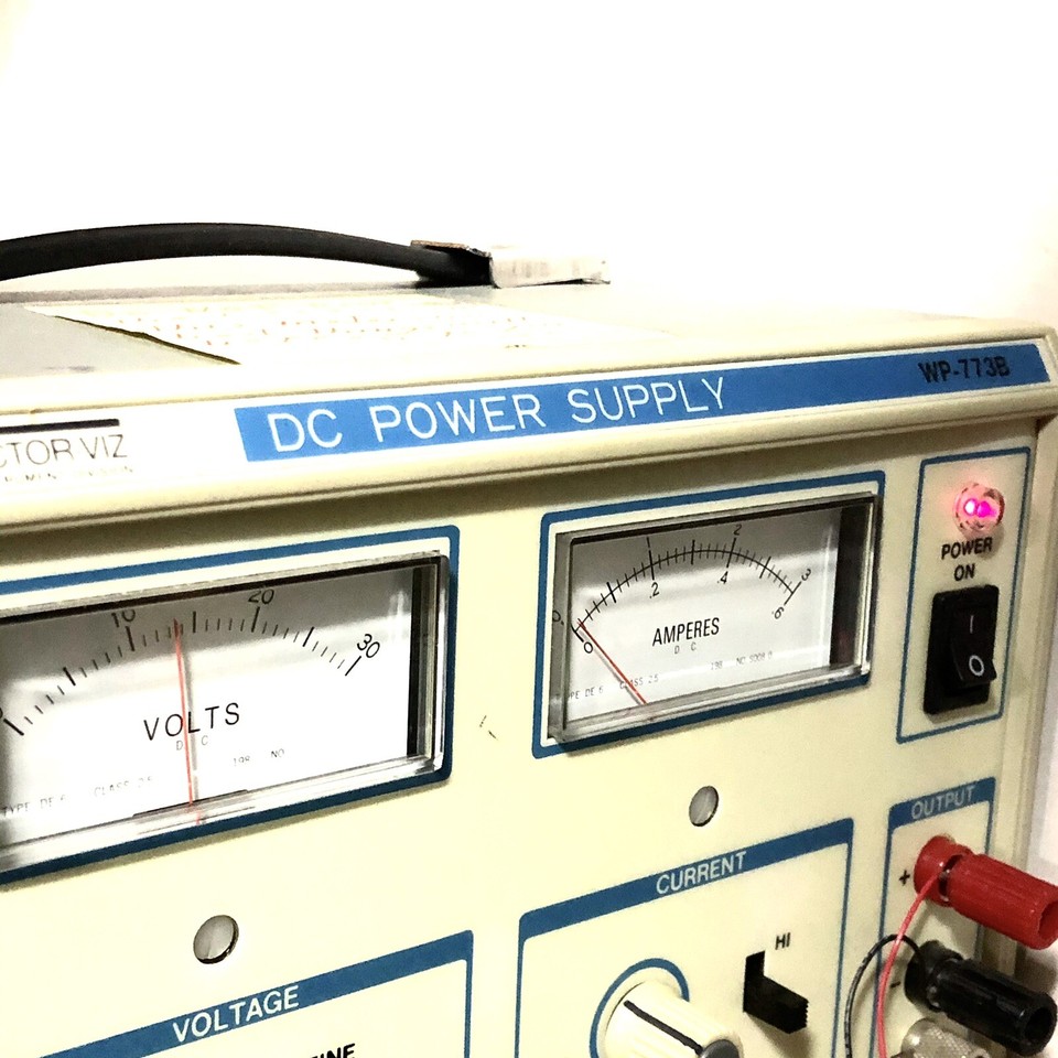 VECTOR - VID WP-773B REGULATED DC POWER SUPPLY 30V 3A, g222 Vector-viz ...