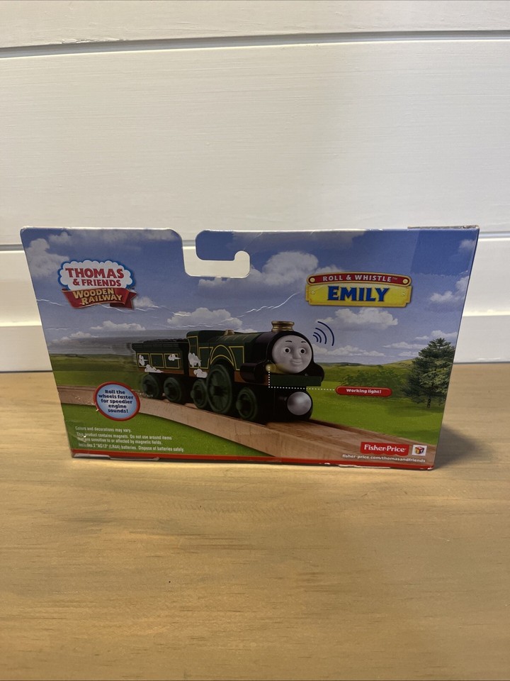 Thomas And Friends Emily Real Wood Roll And Whistle Wooden Railway ...