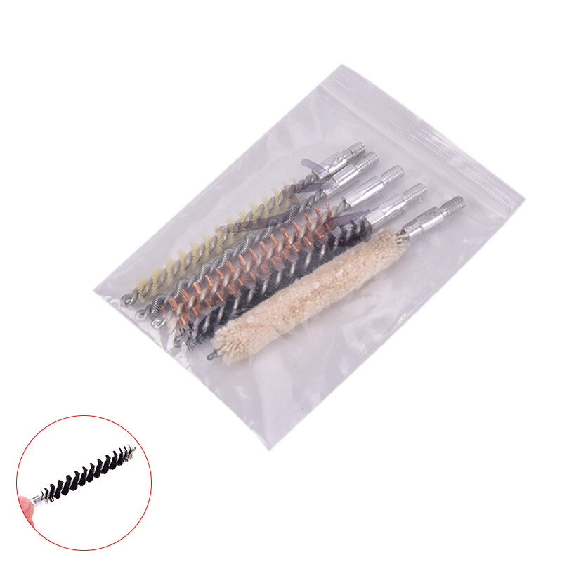 5pcs/set .22cal/.30cal Pistol Rifle Gun Clean Brush Kit Pipe Brush ...