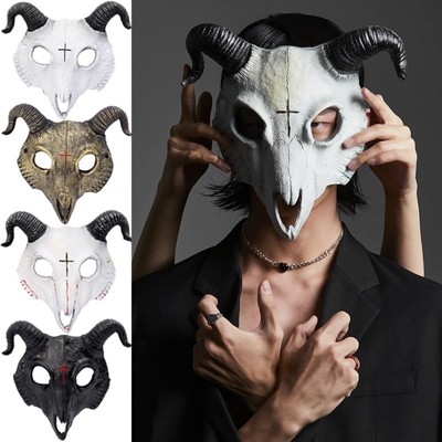 Animal Shaped Demon Animal Skeleton Mask PU Halloween Party Decor Party ...