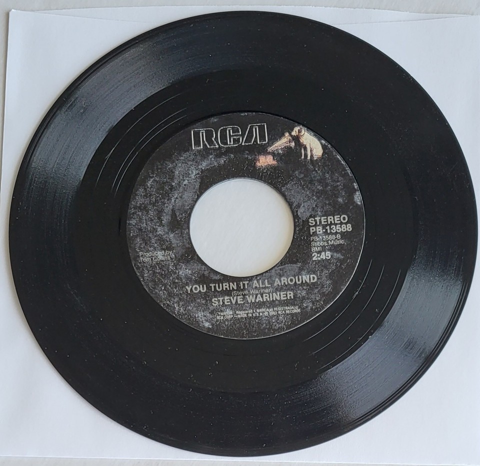 Steve Wariner..."Midnight Fire & You Turn It All Around" 45 RPM 7 ...