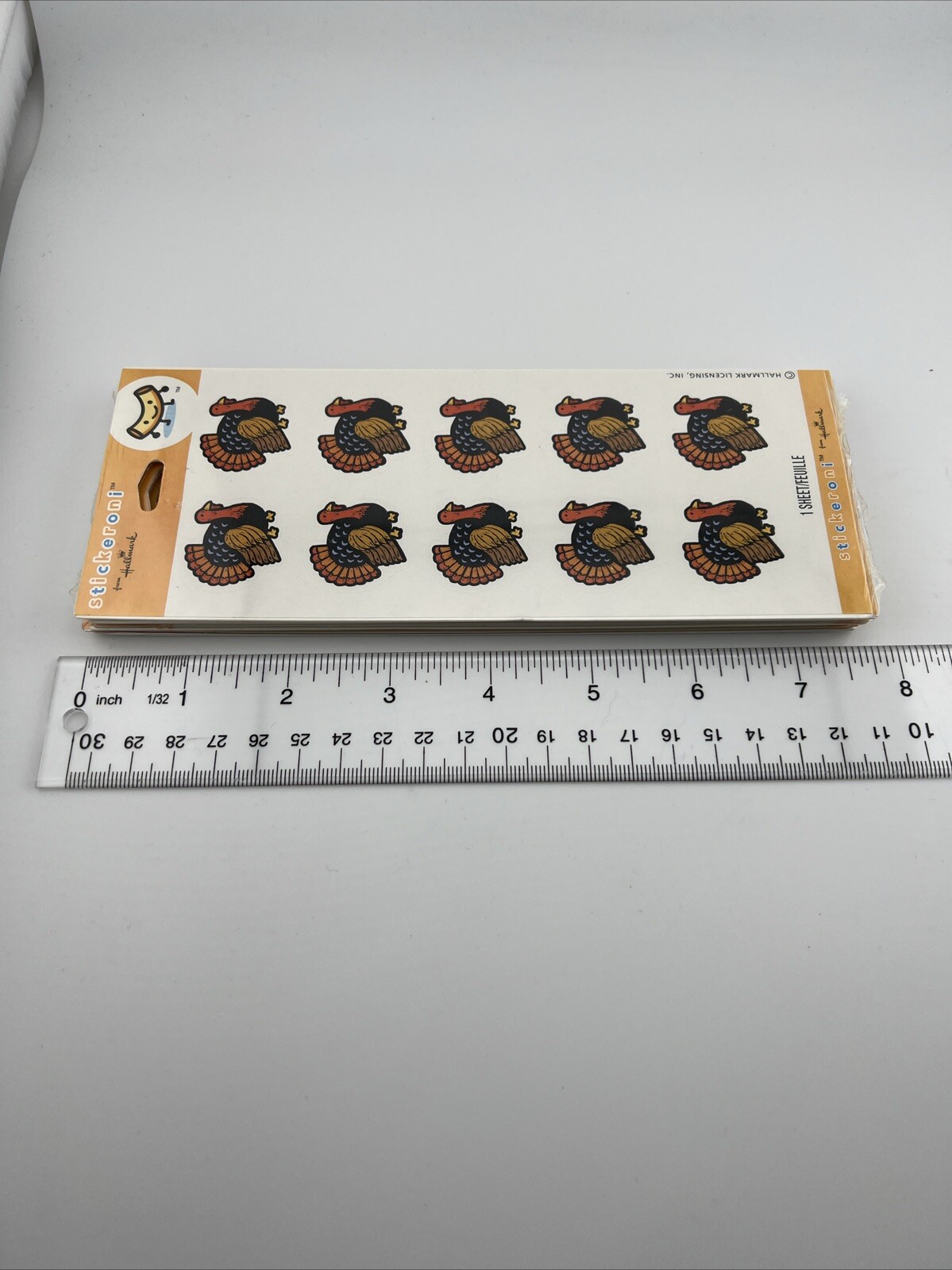 Hallmark Stickeroni Stickers THANKSGIVING Holiday Lot 6 Sticker Pack ...
