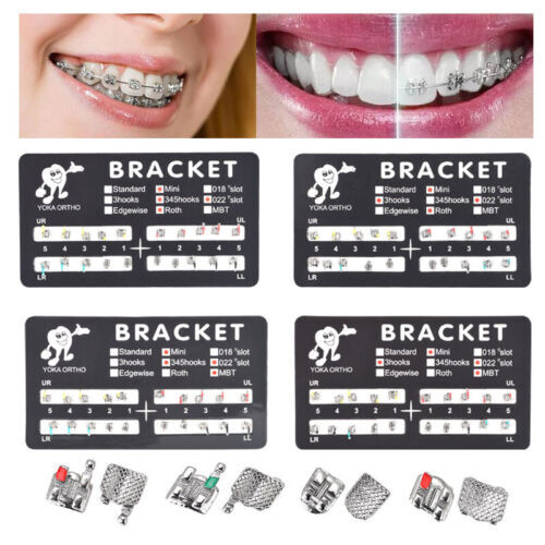 Dental Orthodontic Metal Brackets Braces Mini Roth MBT 022 018 slot 345 ...