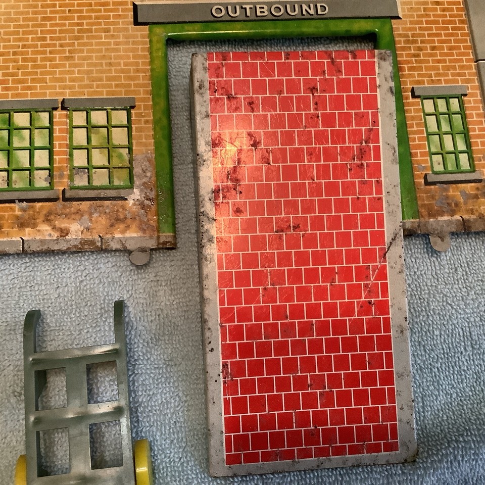 Marx Freight Terminal Tin Litho Train Station Toy Building Vintage ...