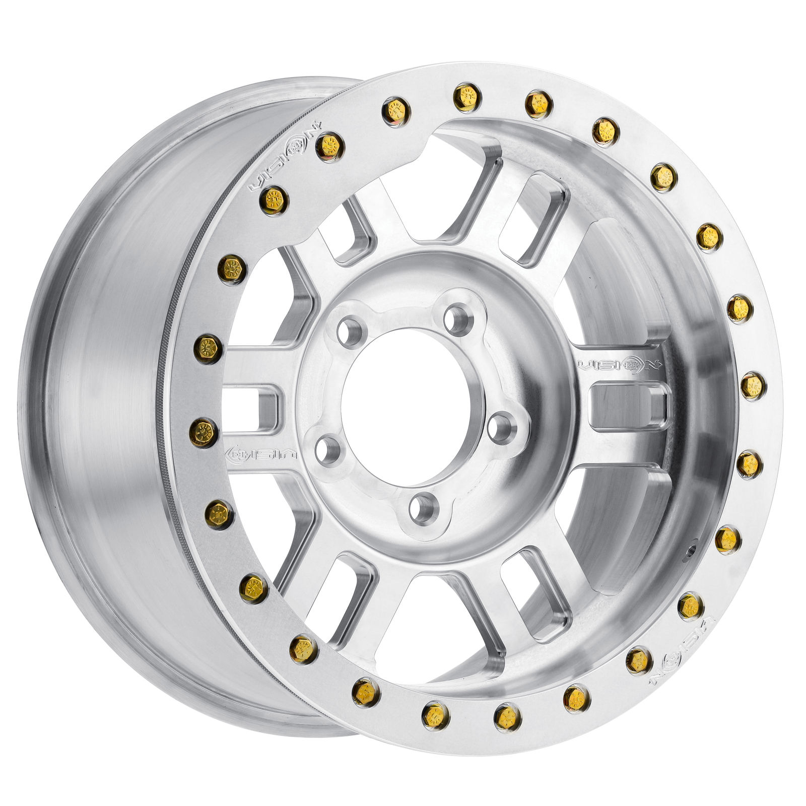 1 New Vision F-manx 17x9.5 5-127 -18 Machined With Machined Ring Wheel ...