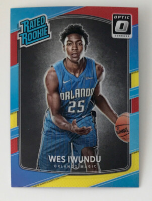 2017-18 Panini Donruss Optic Wes Iwundu Magic Rated Rookie Red/Yellow ...