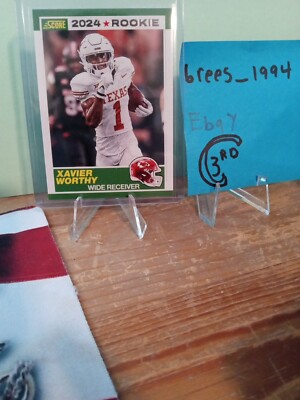 2024 Panini Score Xavier Worthy Rookie Card #1 35th Anniversary Rookie ...