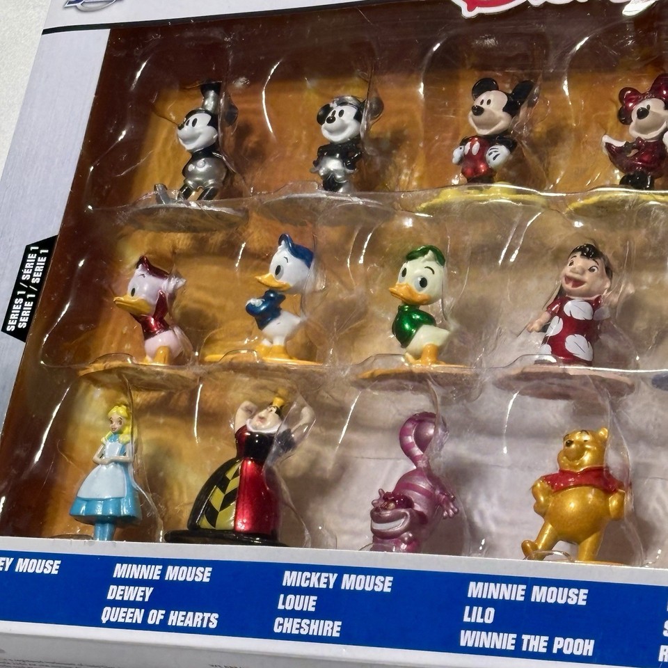 Disney Characters Die Cast Metal (Series 1) 18 pc Set Jada 4" Nano ...