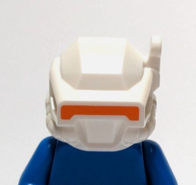 Lego - Minifigure Headgear - White Orange, Space Helmet, Visor, Ice ...