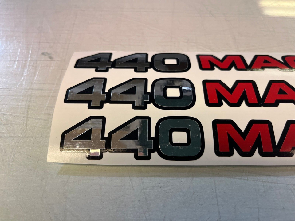 DODGE 440 Magnum Hood Fender Decals FREE SHIPPING | eBay