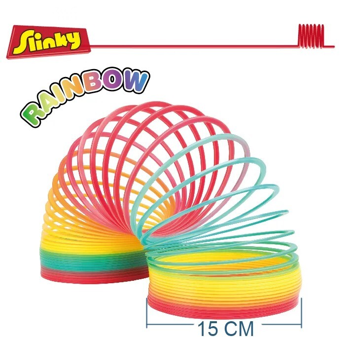 DSL Giant Slinky Toy Set of 3 Spring Toys Kids Jumbo Rainbow Slinky ...
