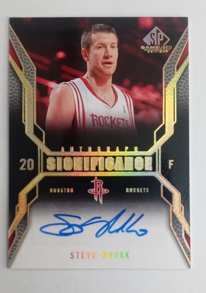 2007-08 SP game used Edition significance autograph steve novak #SI-NO ...