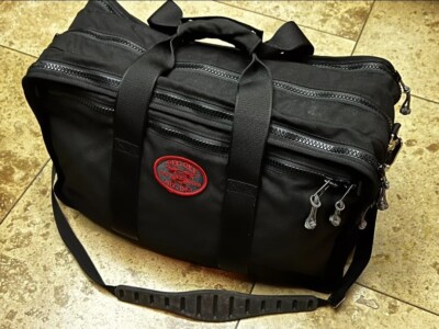 Red Oxx Air Boss Carry-On Shoulder Bag Black Retail $350 | eBay