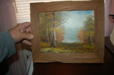 Beautiful Vintage Signed M. Carter Oil Landscape Painting | eBay