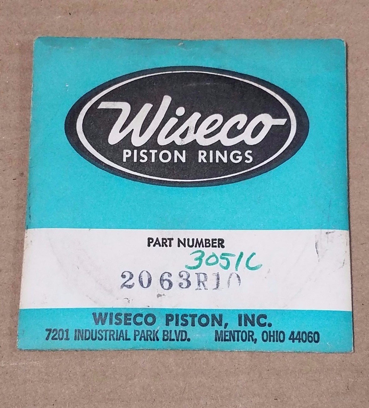Vintage WISECO Piston Ring Set, 3051C, 2063R10, H-300-10R, H-317-2R ...