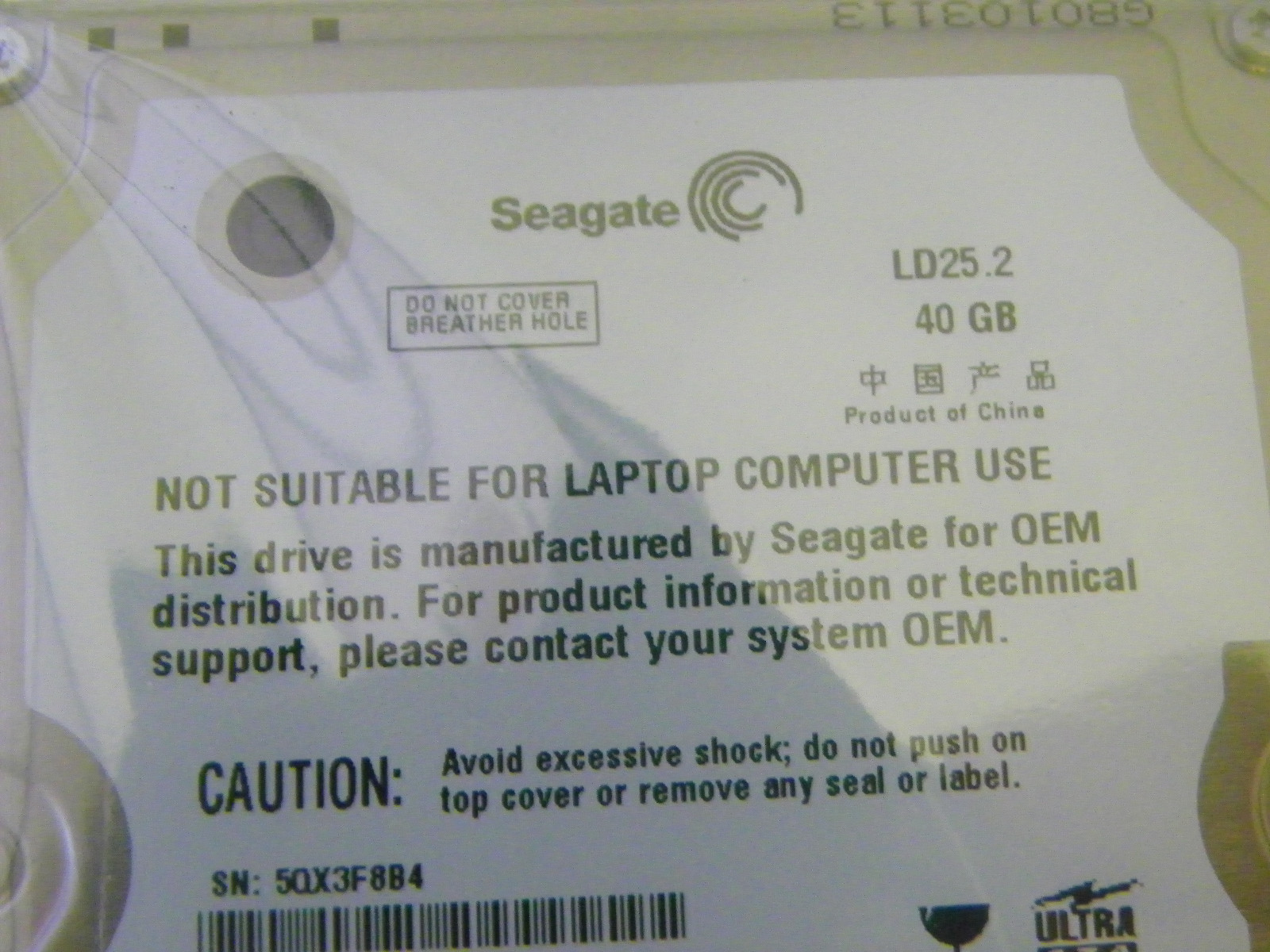 Lot of 10 Seagate ST940210A 40GB IDE 5400 RPM 2.5" Hard Drives Grade A plus | eBay