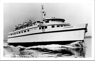 RPPC Puget Sound WA Ferry MV Chinook Under Power Lifeboats Passengers ...