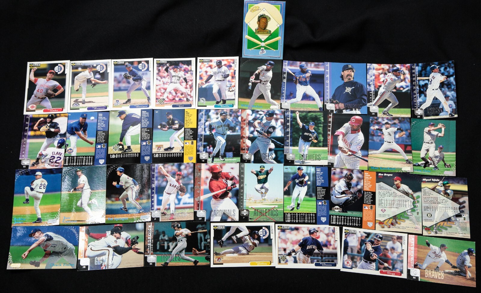 41x Baseball cards lot 1995-1998 george brett tomko perez Gant Witt ...