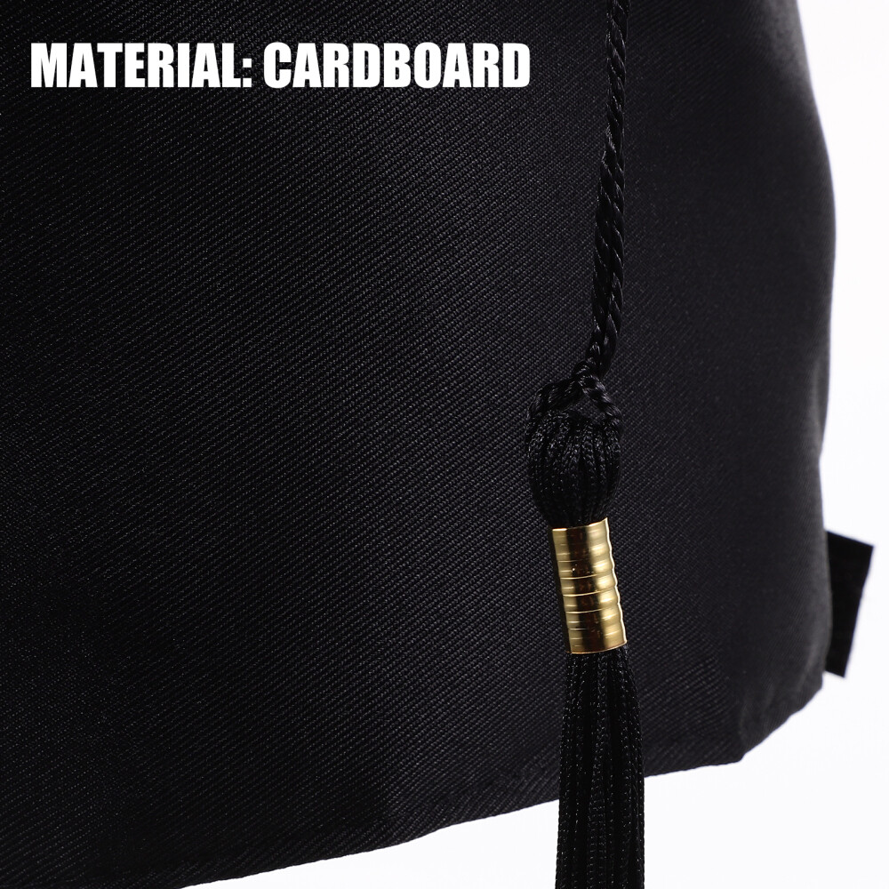 Graduation Black Formal Gown Cap Matte Gradient Head Band Caps Dress ...