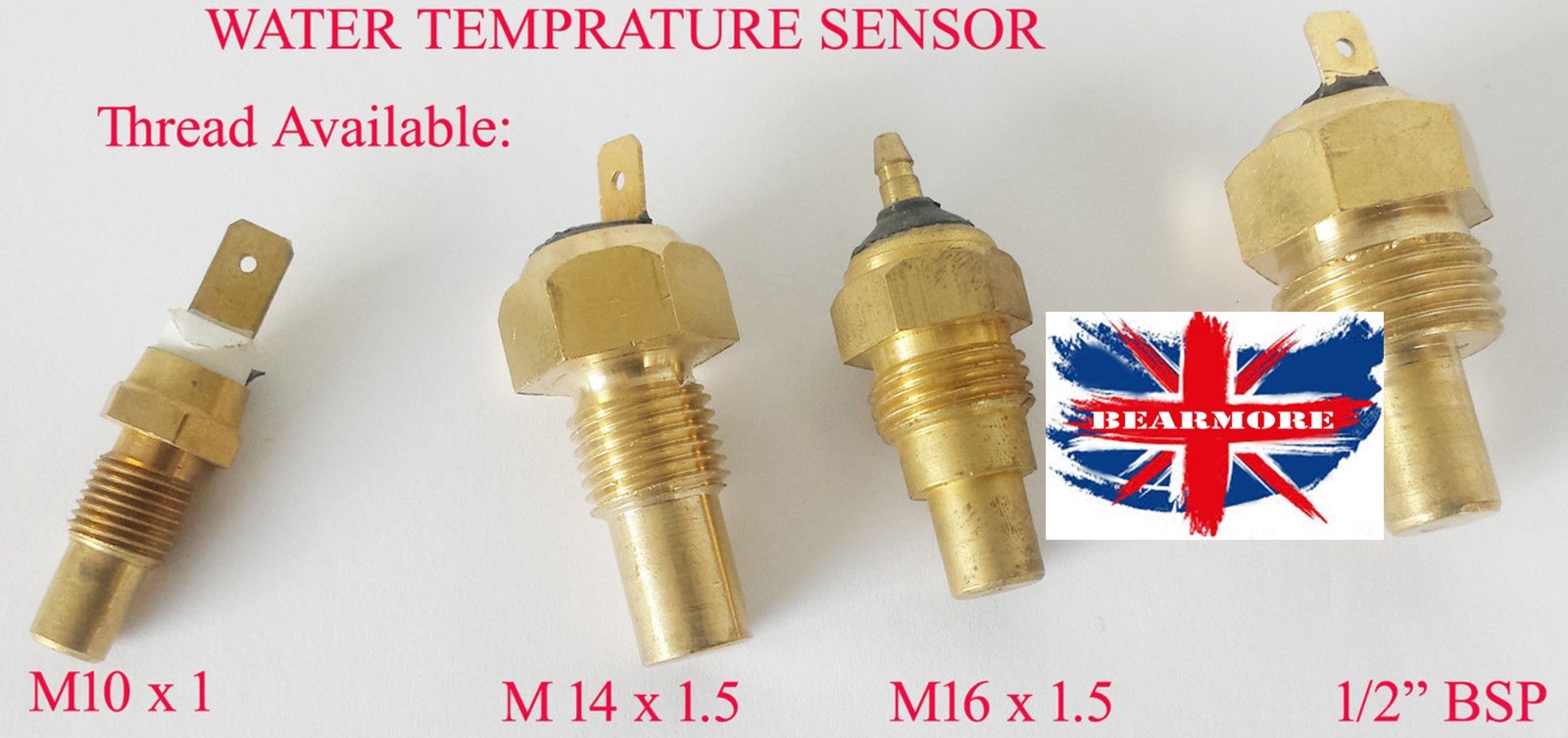 Oil Water Temperature Temp Sensor Unit Sender Electric Gauge Universal ...