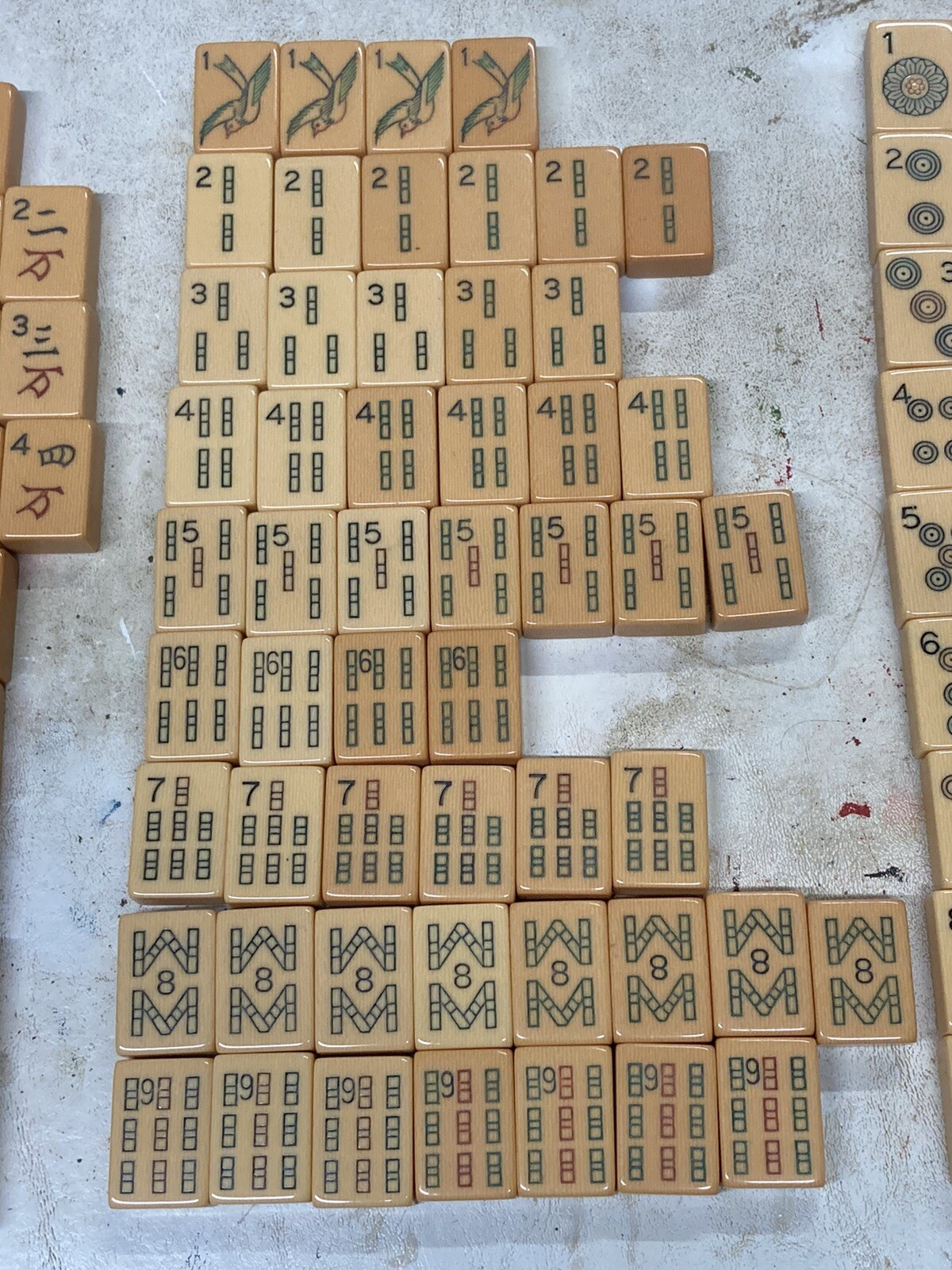 2 French Ivory (Celluloid) Mahjong Mah Jongg Tiles Your Pick | eBay