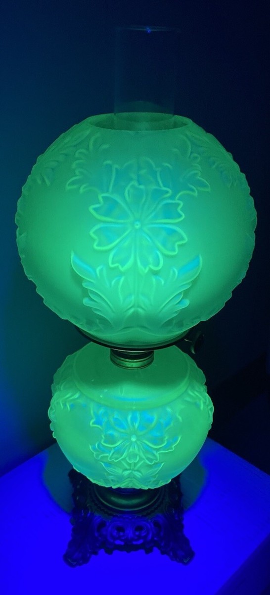 Uranium Glass Oil Lamps