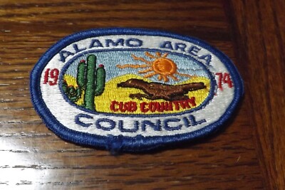 BOY SCOUT PATCH 1974 ALAMO AREA COUNCIL CUB COUNTRY | eBay