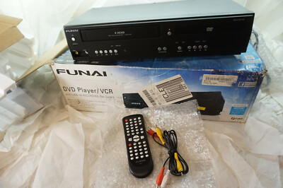 FUNAI DVD PLAYER VCR COMBO WITH LINE IN RECORDING DV220FX4 BOX TESTED ...